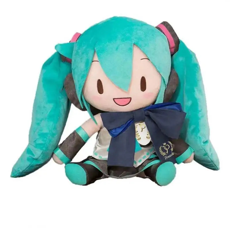 32CM Kawaii Hatsune Miku Plush Doll Bow Miku Soft Pillow Room Decoration Birthday Present curiosity llections